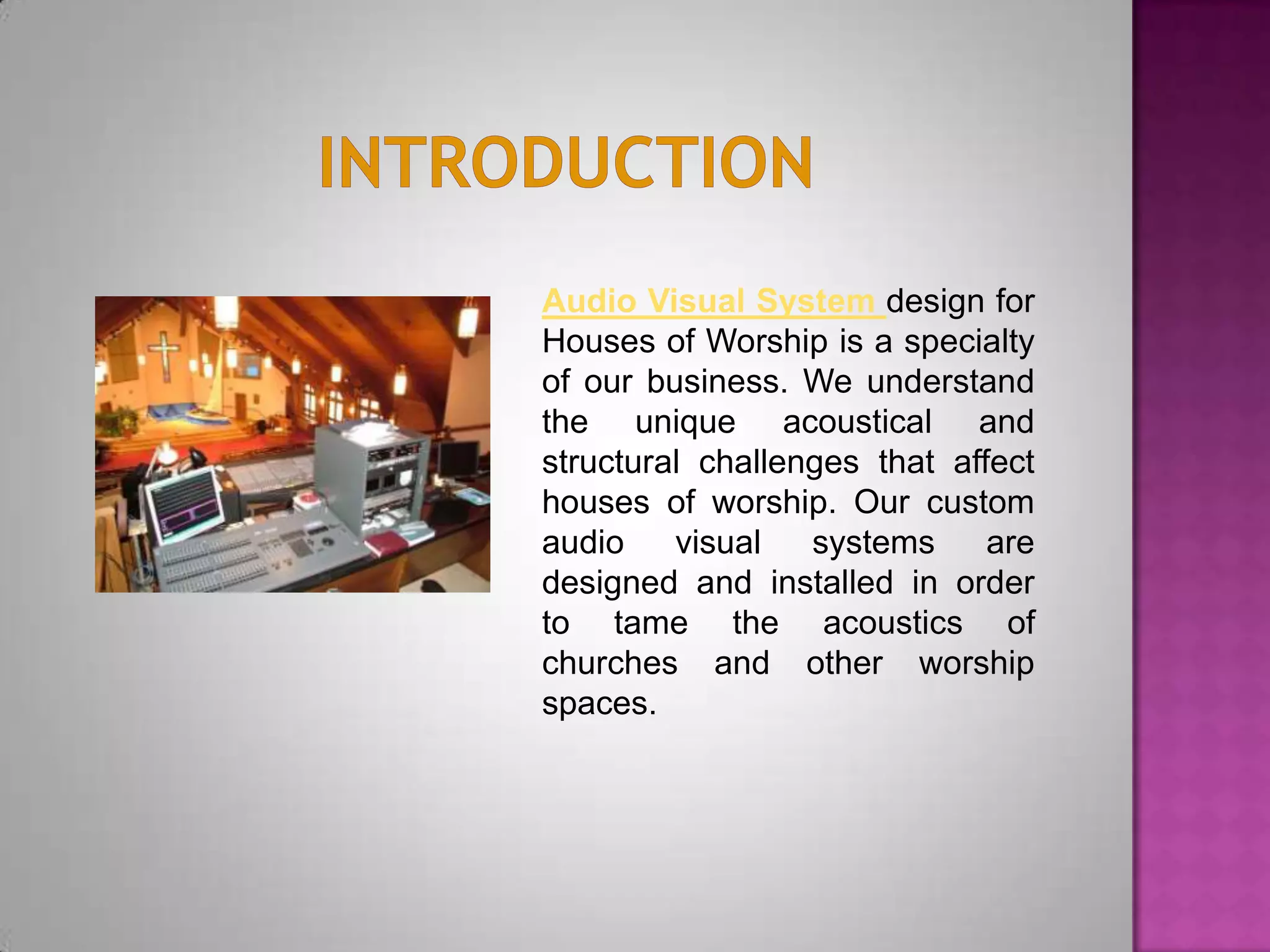 Sound system installation | PPTX