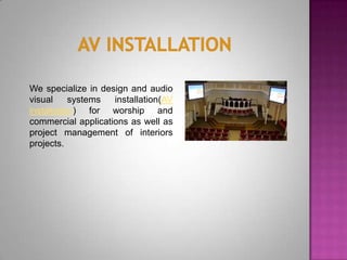 Sound system installation | PPTX