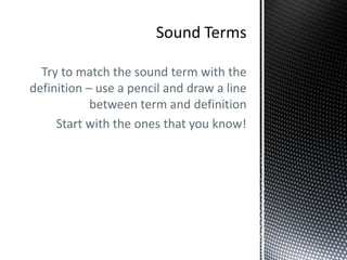 Sound terms | PPT