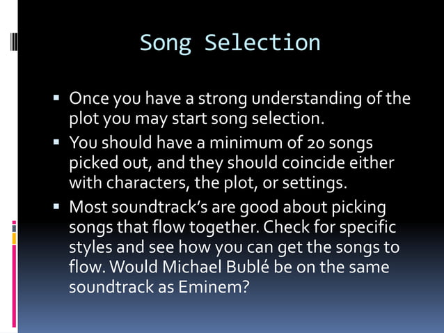 Soundtrack project | PPT
