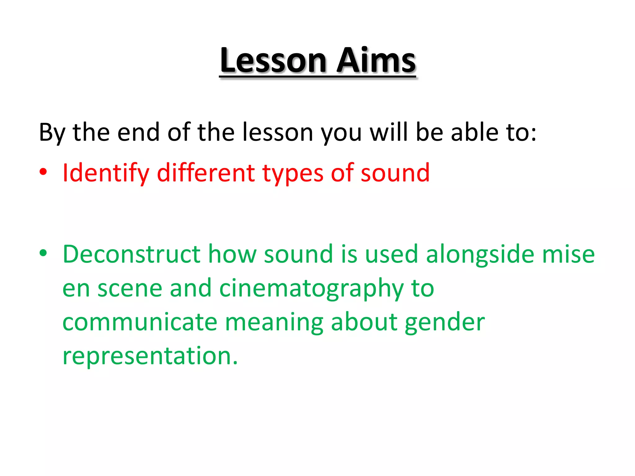 TV Drama - Sound Analysis | PPT