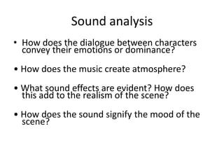 TV Drama - Sound Analysis | PPT