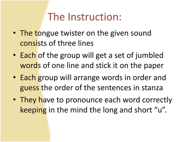 English Vowel 'u' | PPTX