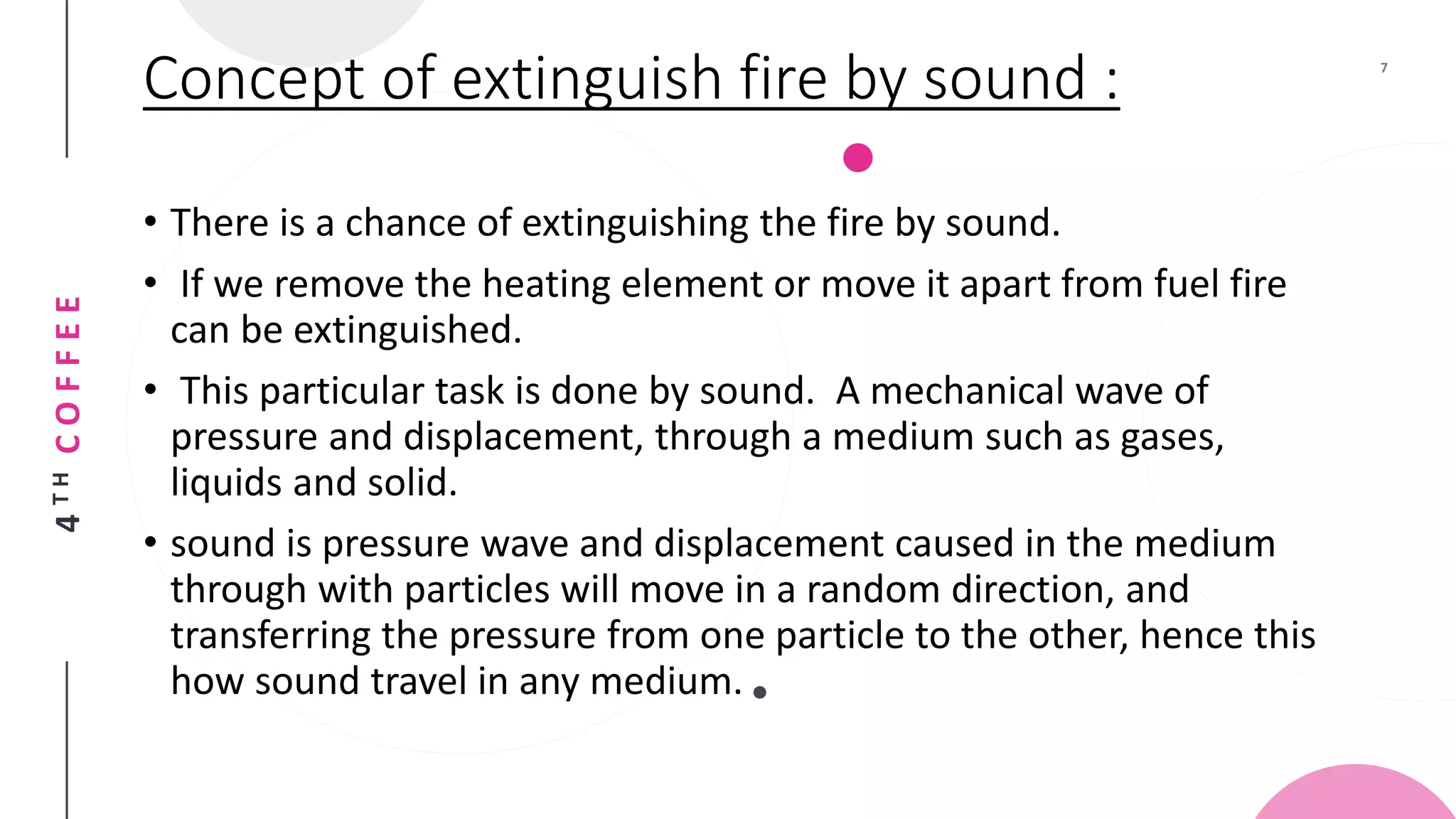 Sound wave fire extinguisher new | PPTX