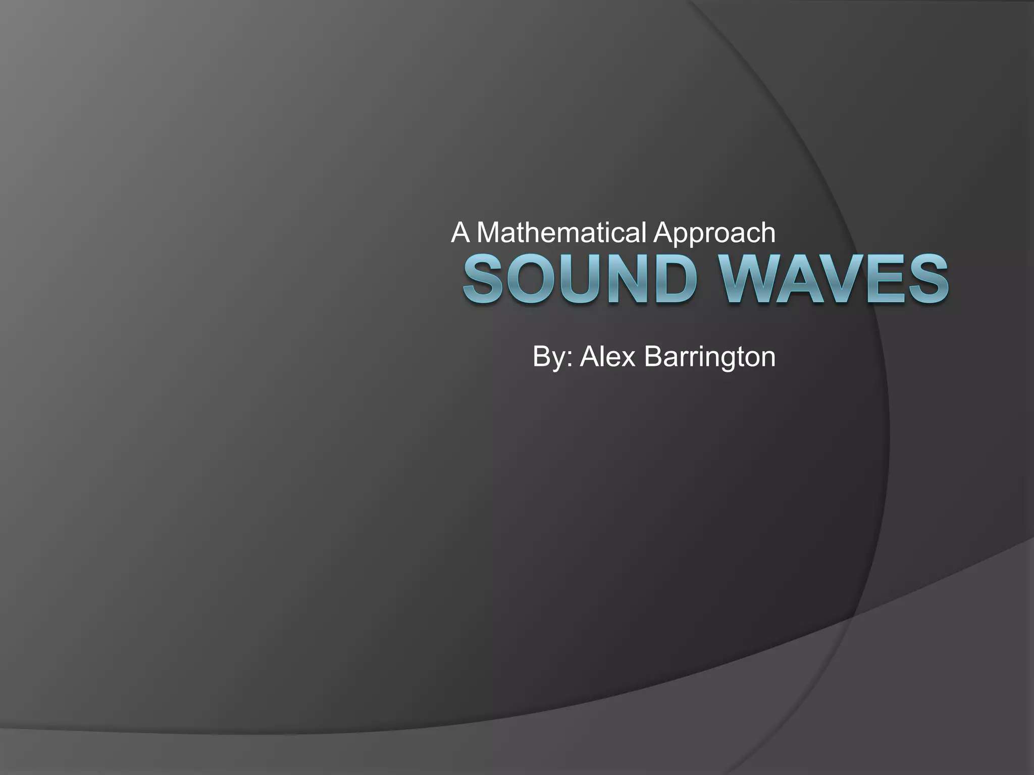 Sound waves | PPT