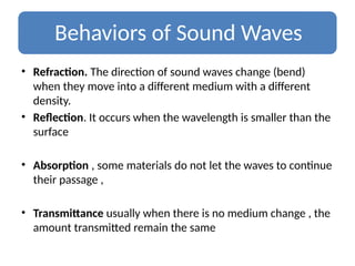 SOUNDWAVES What is sound wave Types of sound waves Sound waves ...