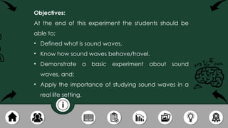 Sound waves experiment.pptx powerpoint presentation | PPTX