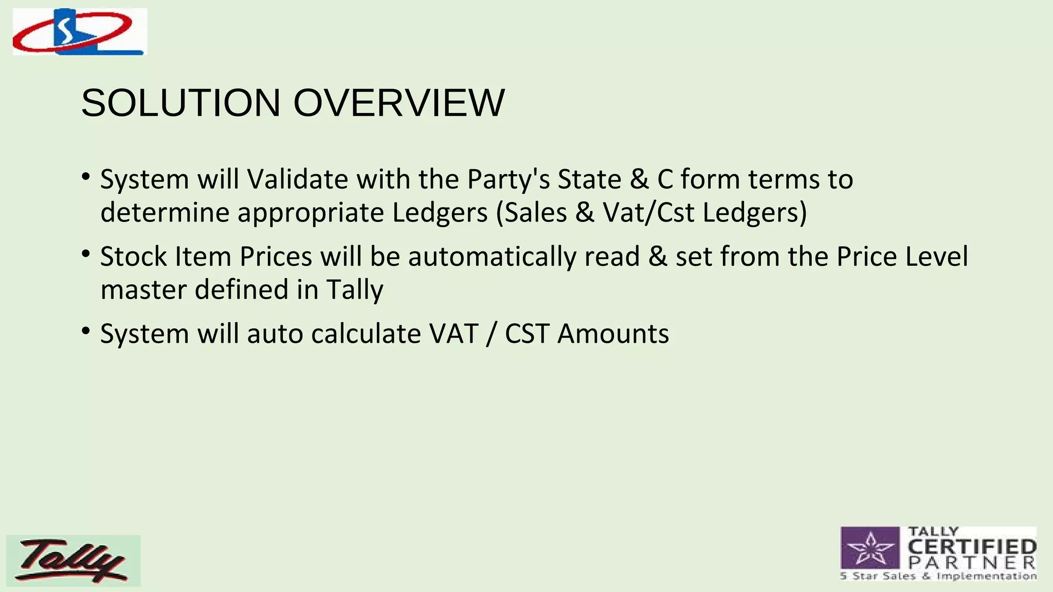 Excel to Tally Integration | PPT