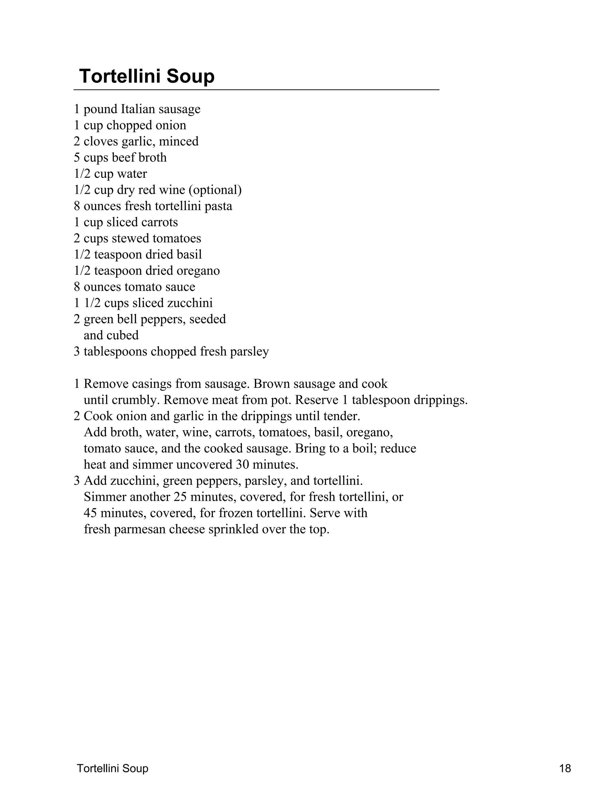 Soup recipes | PDF