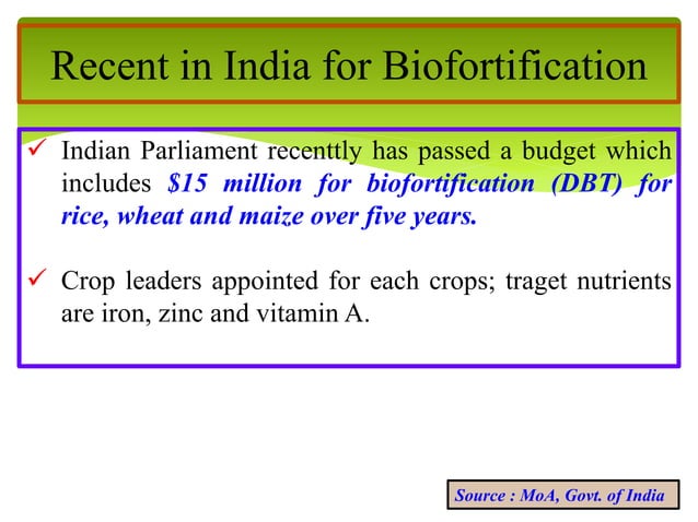 Biofortification ppt. | PPTX