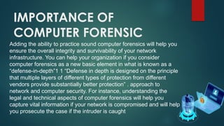 ppt on computer forensic concept and types | PPT