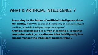 artificial intelligence | PPTX