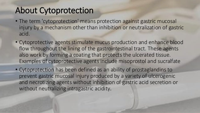 Role of acid regulators and Cytoprotection in Stress ulcers and ...