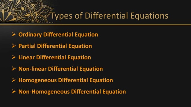 application of differential equation by saurav das | PPT