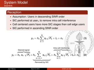 Non Orthogonal Multiple Acess with SIC | PDF