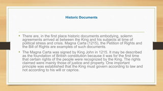 source OF British consiitution | PPTX