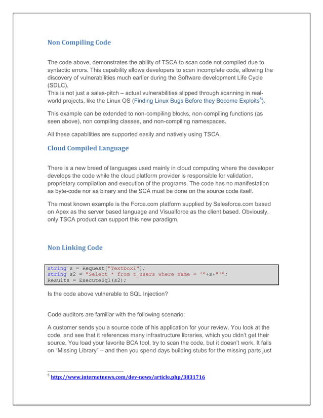 Source Code vs. Binary Code Analysis | PDF