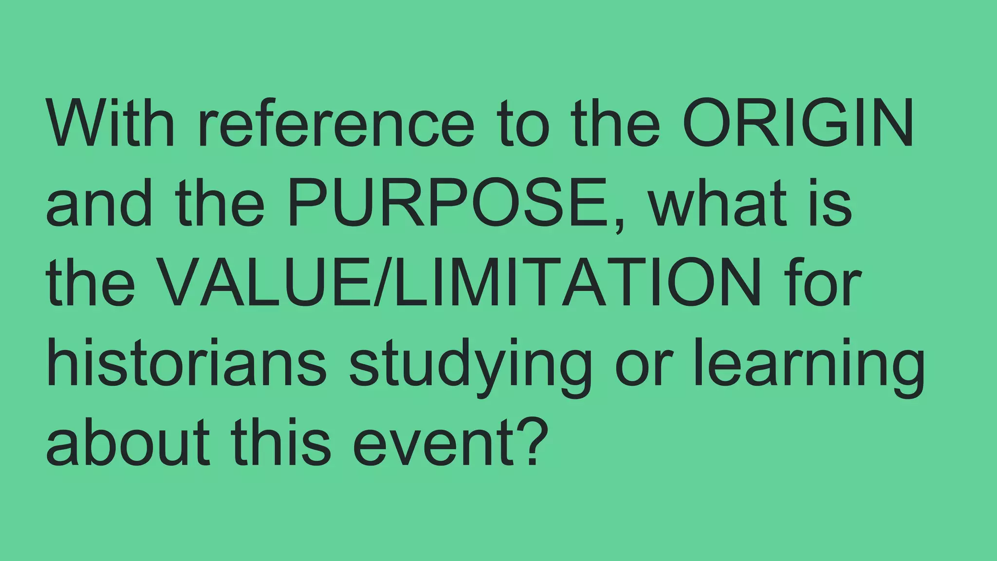 Source Analysis (OPVL) | PPTX