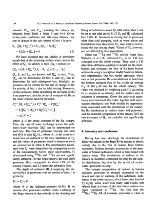 Source and distribution of dissolved radium in the bega riverestuary, southeastern australia | PDF