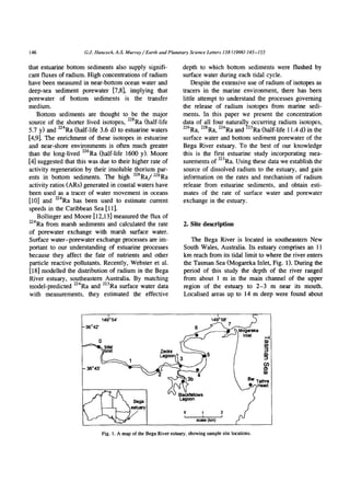 Source and distribution of dissolved radium in the bega riverestuary ...