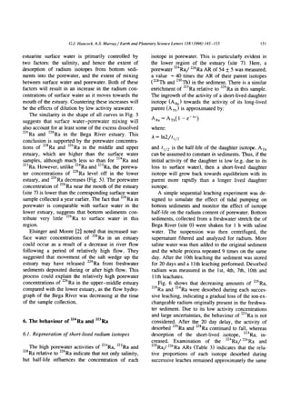 Source and distribution of dissolved radium in the bega riverestuary ...