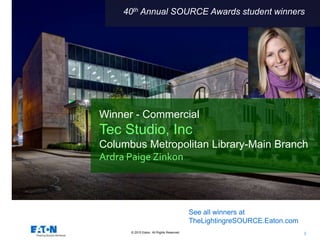 40th Annual Source Awards Winners - Professional Category | PPTX