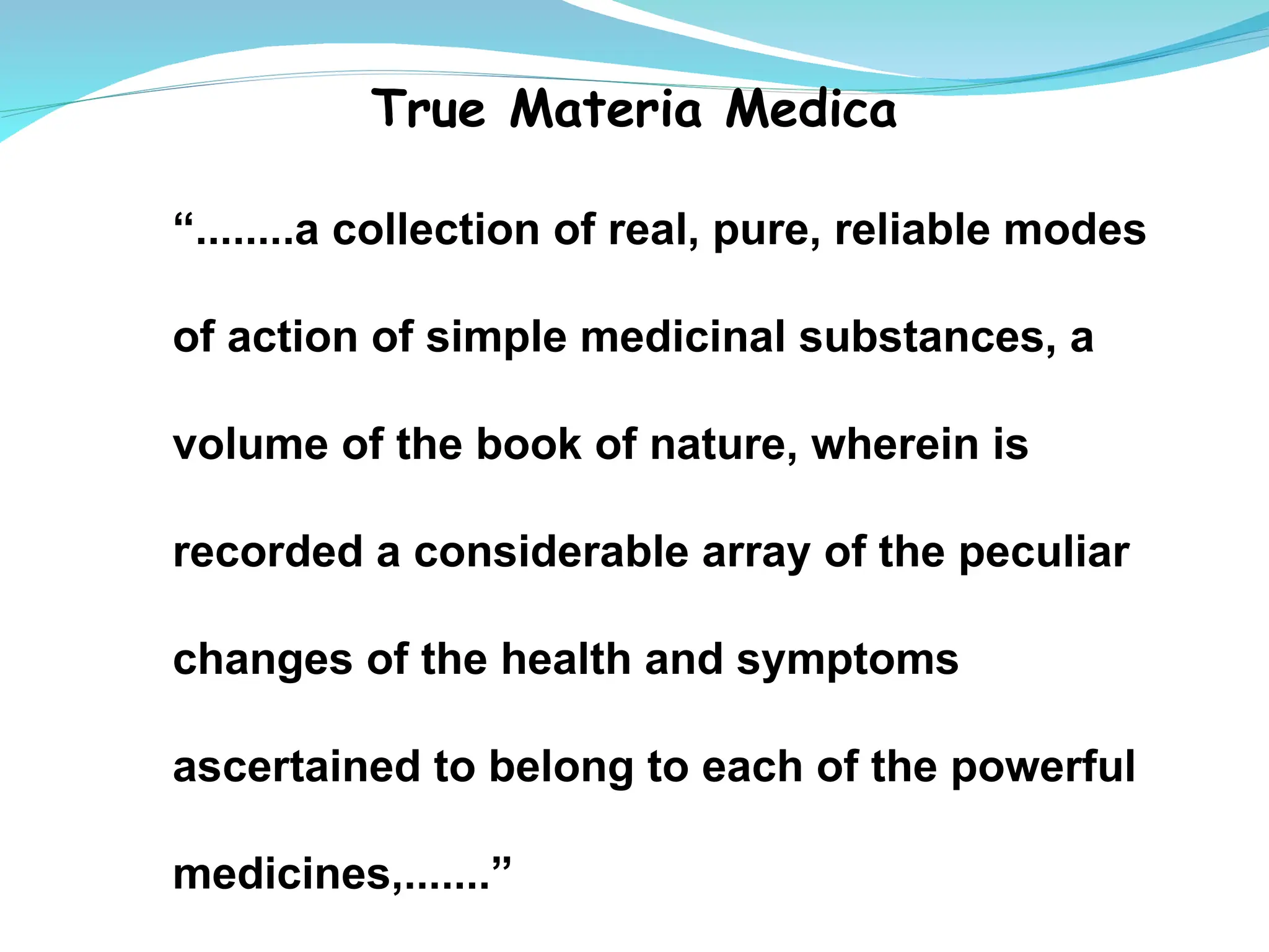 A review of source books of Homoeopathic Materia Medica | PPT