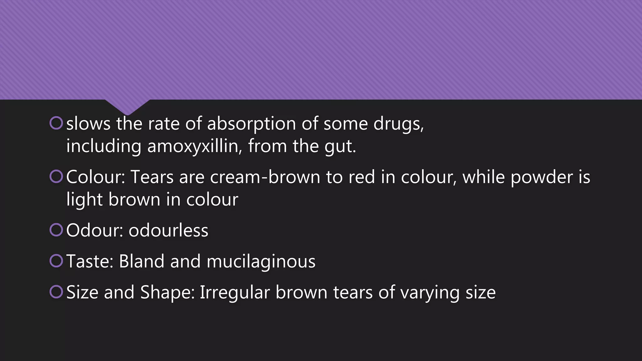 Source, characteristics and medicinal use of drugs containing ...