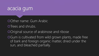 Source, characteristics and medicinal use of drugs containing ...
