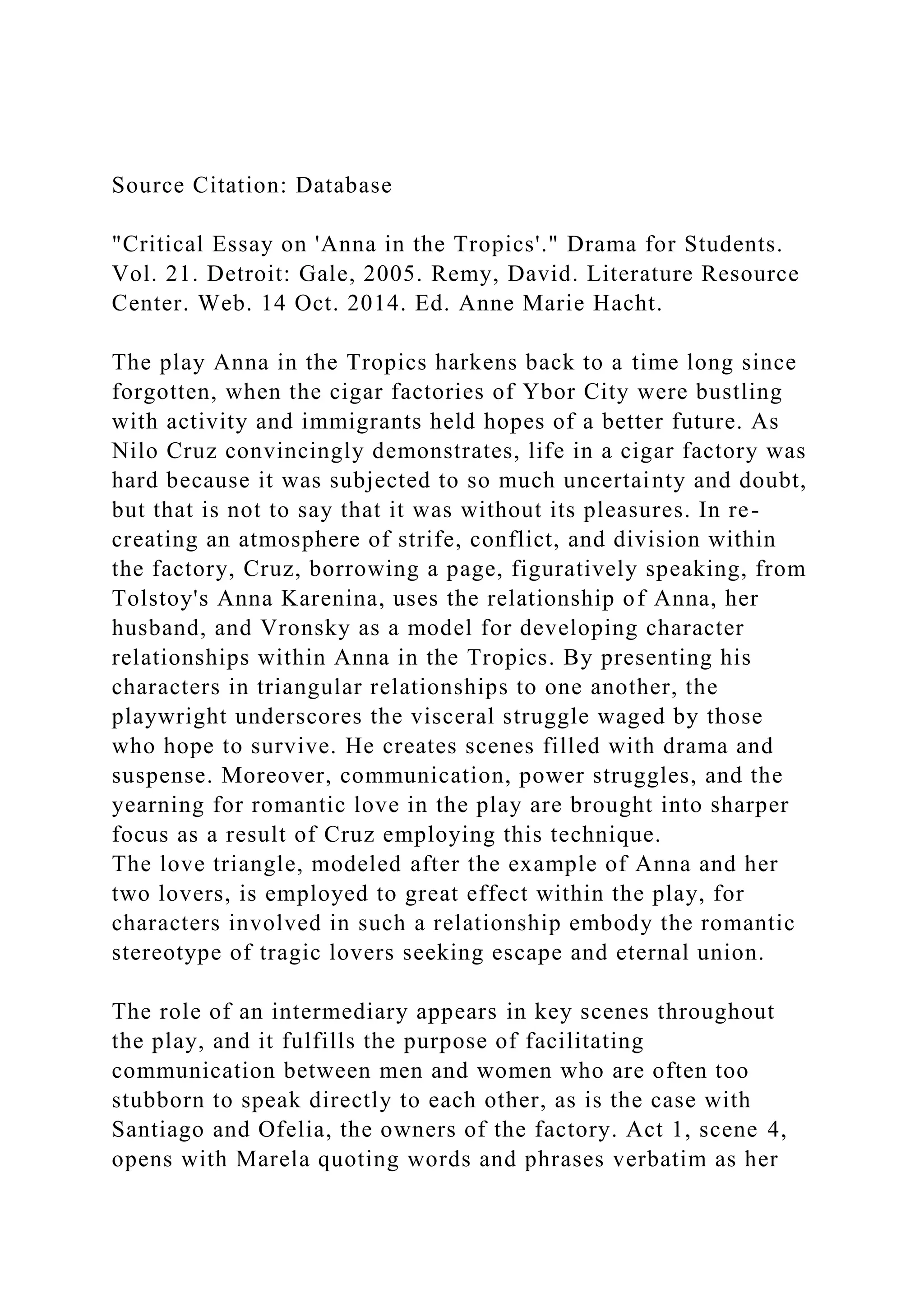 Source Citation DatabaseCritical Essay on Anna in the Tropi.docx