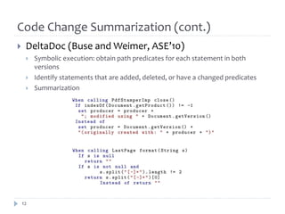 Source code comprehension on evolving software | PPT