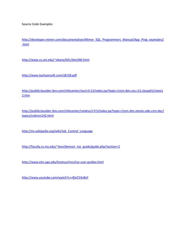 Source code examples | PDF