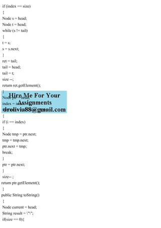 SOURCE CODEimport java.util.Iterator;public class CircularLinke.pdf