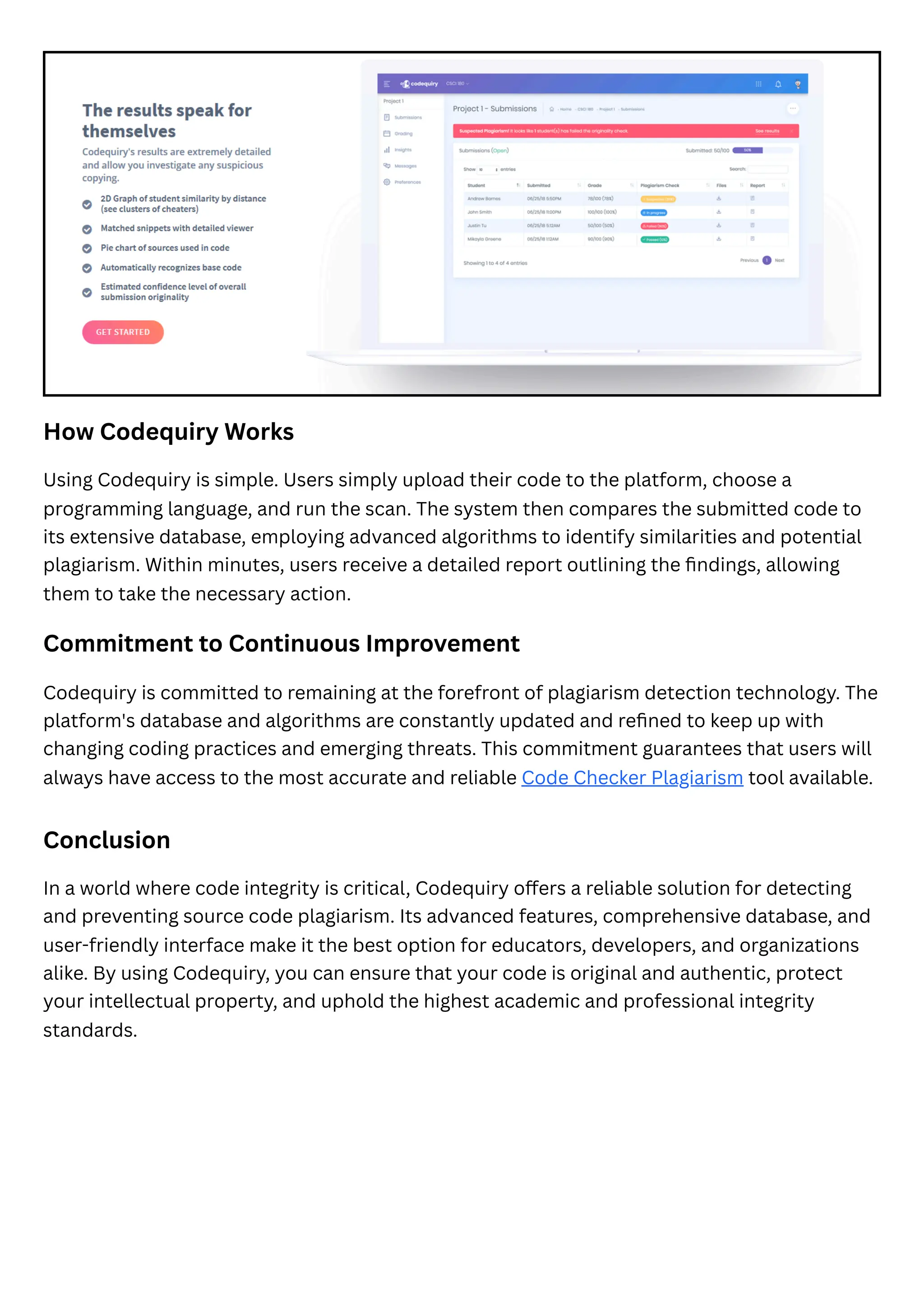 Codequiry: Advance Source Code Plagiarism Checker | PDF