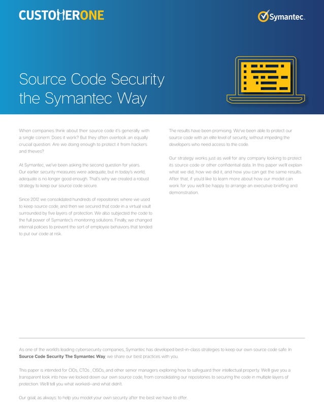 Source Code Security the Symantec Way | PDF