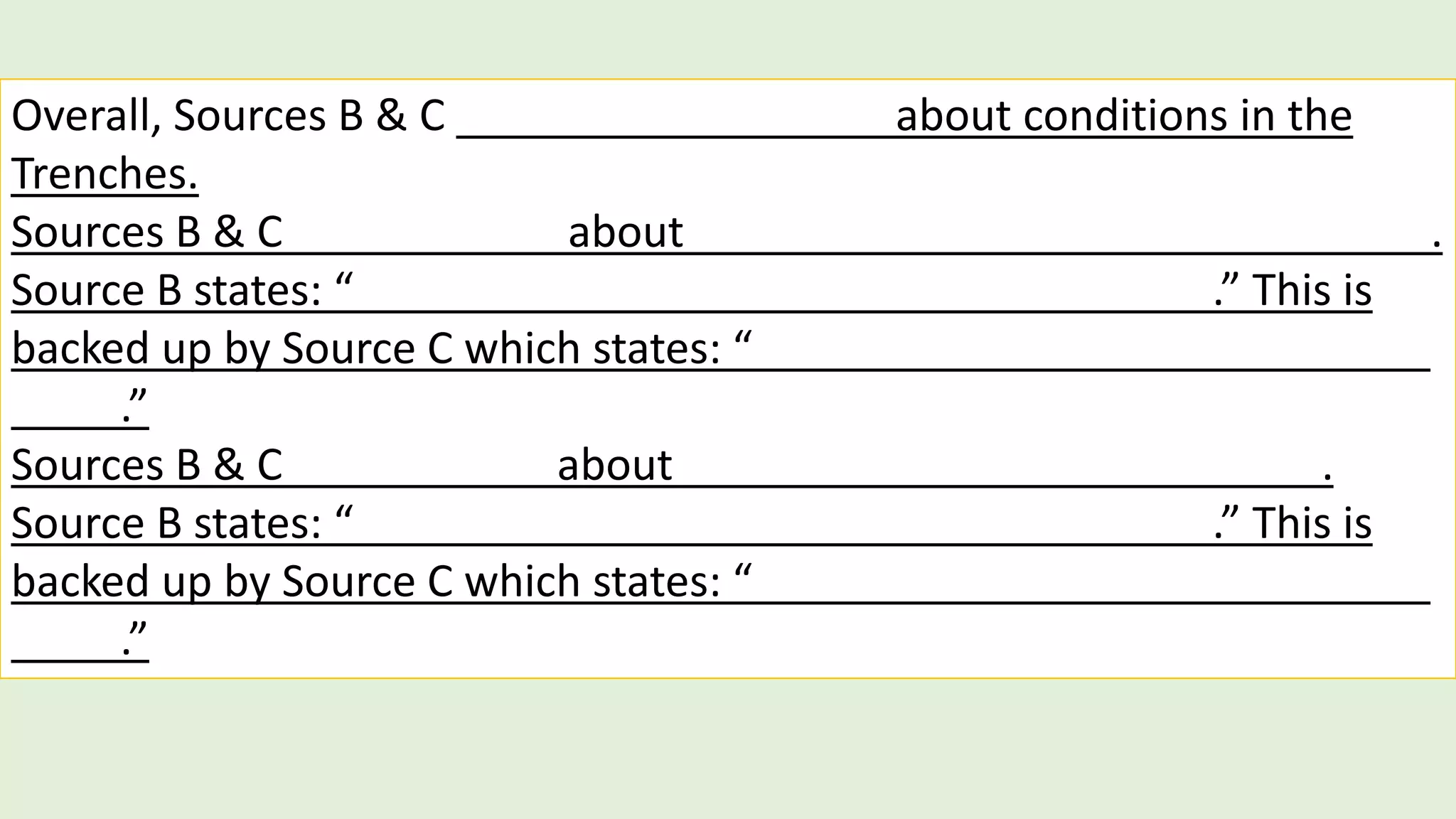 Source comparison questions | PPT