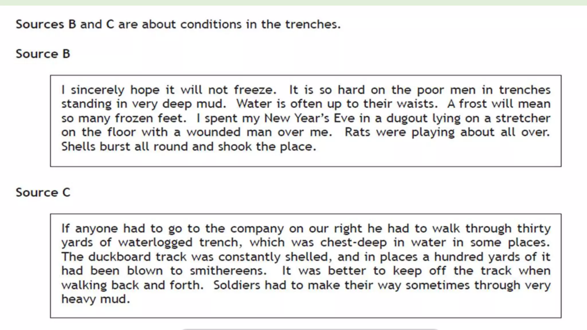 Source comparison questions | PPT