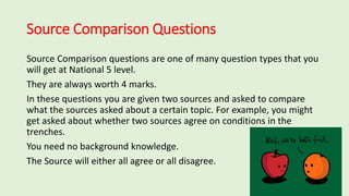 Source comparison questions | PPT