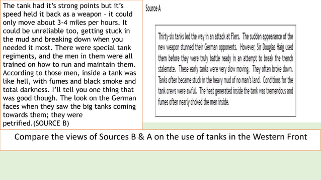 Source comparison questions | PPT