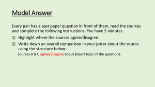 Source comparison questions | PPT