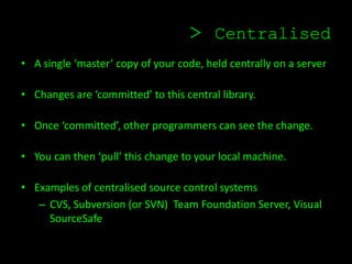 Source control - what you need to know | PPT