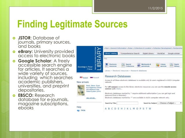 Source Citation & Credibility | PPTX | Education