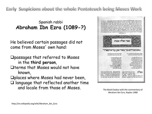 Documentary Hypothesis - JEDP | PPTX