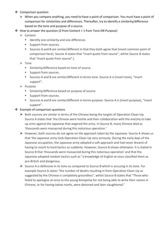 History Sourced based questions | DOCX