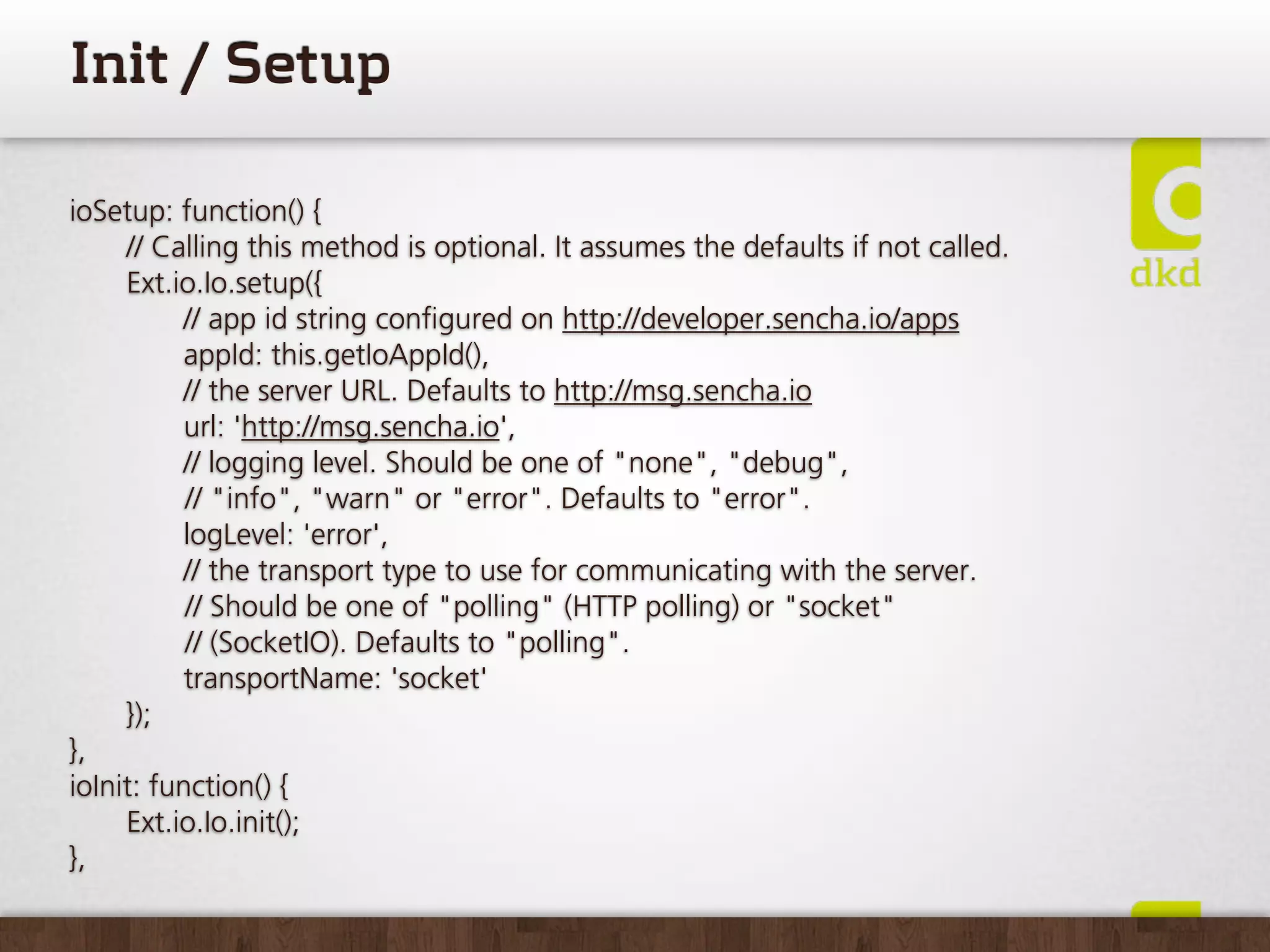 SenchaTouch 2 and Sencha.io