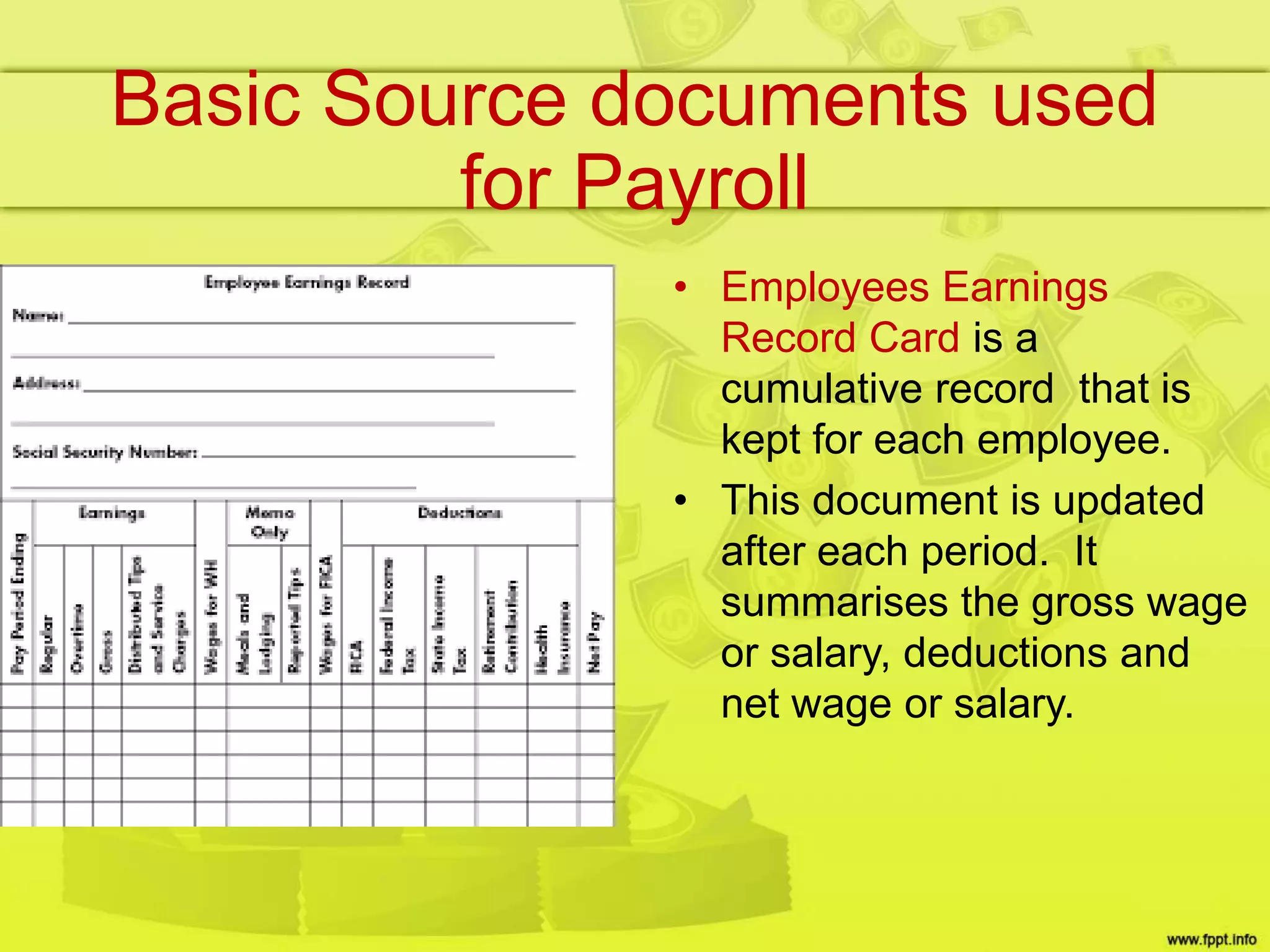 Source documents payroll | PPTX