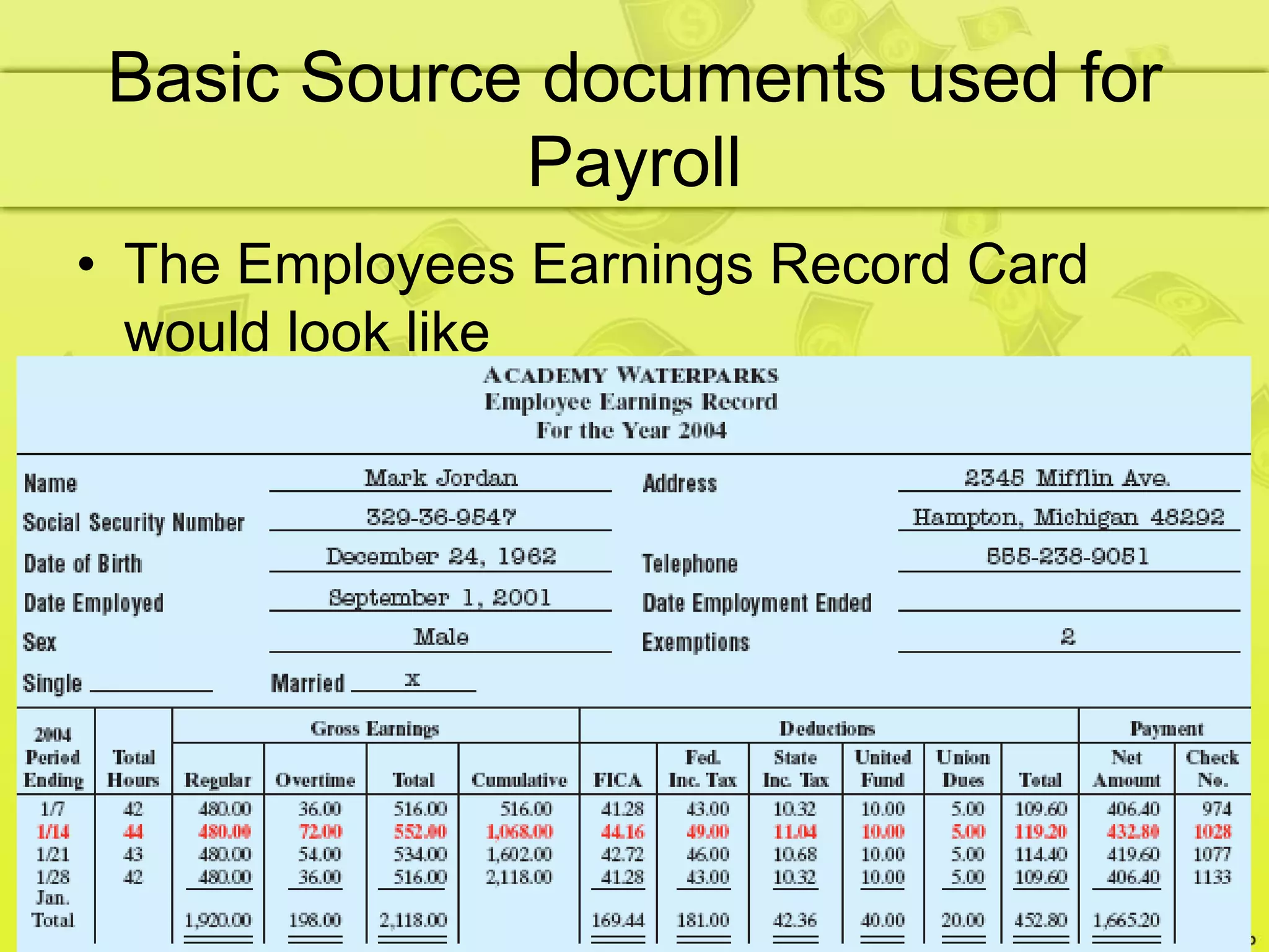Source documents payroll | PPTX