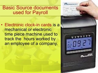 Source documents payroll | PPTX