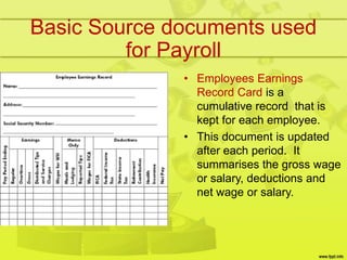 Source documents payroll | PPTX