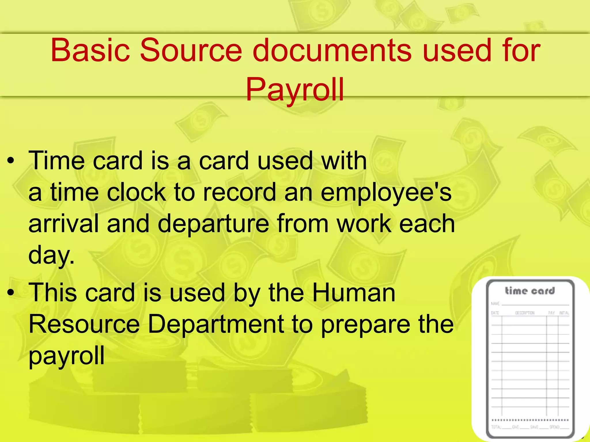 Source documents payroll | PPTX